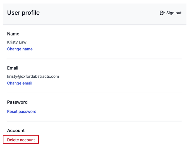 Updating your profile