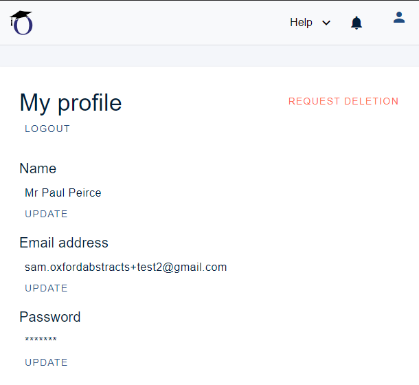 Updating your profile