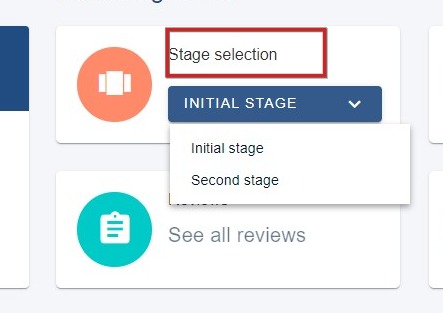 Setting up a multi-stage event
