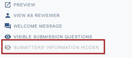 Controlling what the reviewer can see