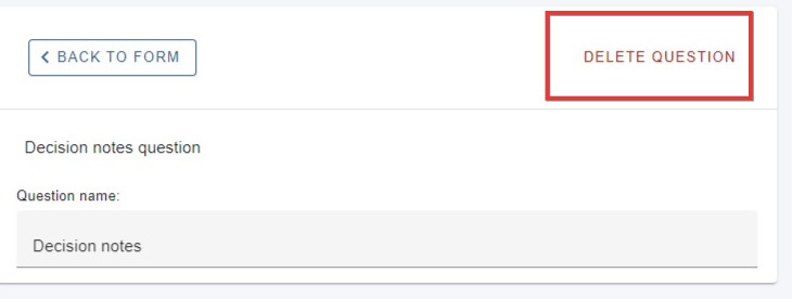 Design the decision form