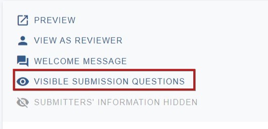 Controlling what the reviewer can see